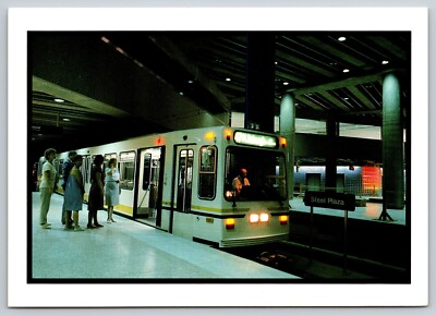 Postcard Pennsylvania Pittsburgh Light Rail Transit System Subway c1986 ...
