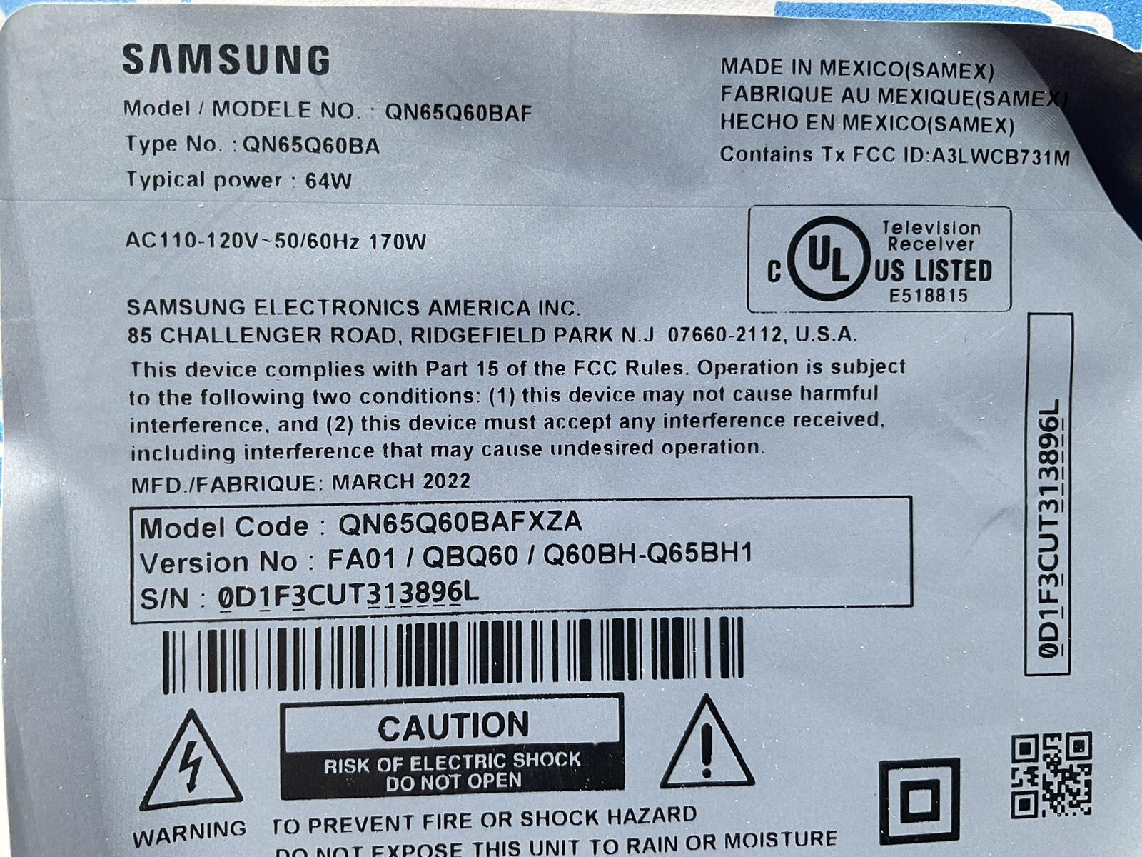 Samsung QN75Q60BAF 75" 4K UHD QLED Smart TV - Titan Gray for sale ...