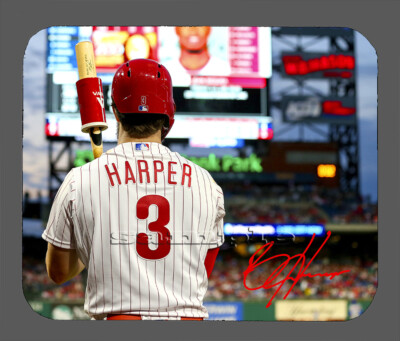 Bryce Harper Philadelphia Phillies Facsimile Autographed Mouse Pad Item ...