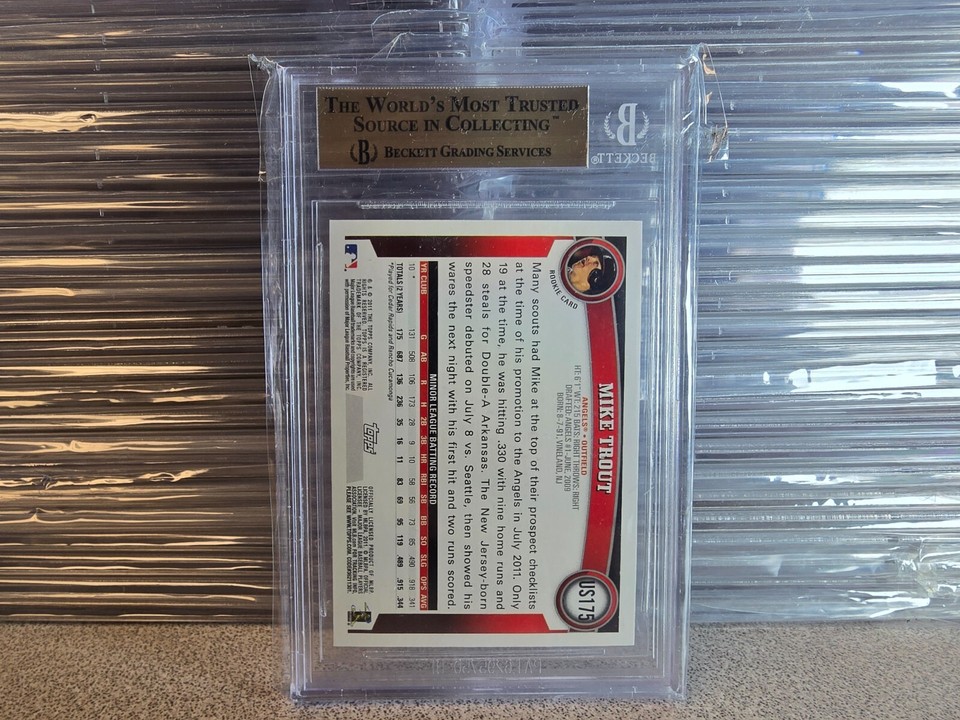 2011 Topps Update Mike Trout Rookie Card RC #US175 BGS 9.5 GEM MINT | eBay