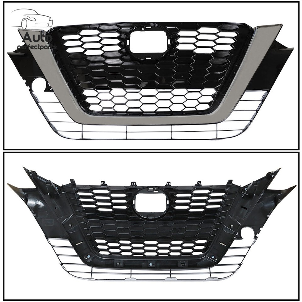 For Nissan Altima 2019-2021 Chorme Grill 62310-6CA1A Front Bumper Black ...