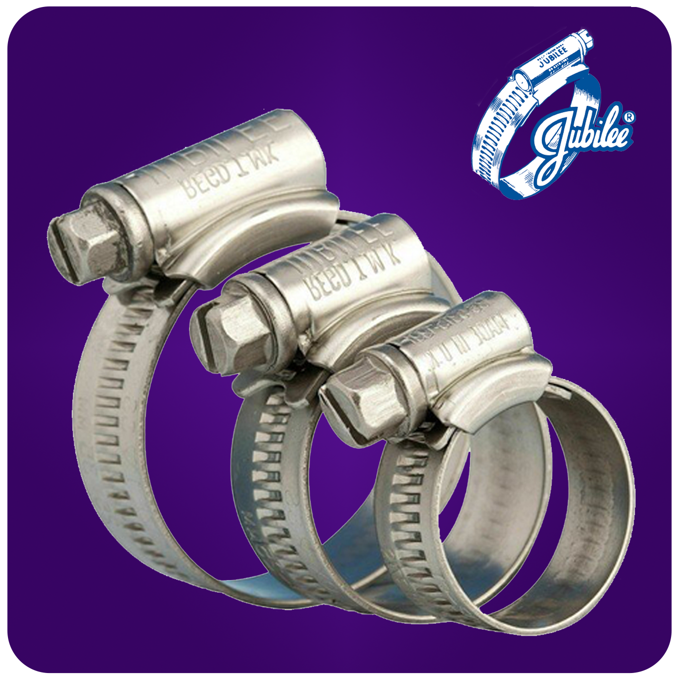 Hose Clamps Jubilee Clips Genuine Jubilee Hose Clip Mild Steel Zinc VAT ...