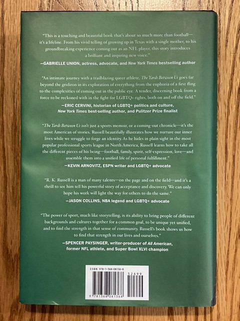 The Yards Between Us : A Memoir of Life, Love, and Football by R. K ...