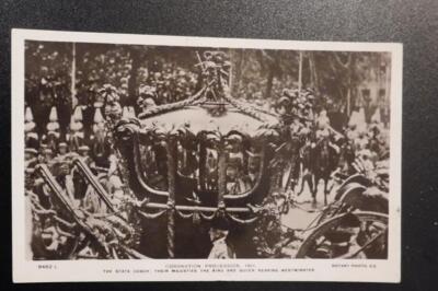 Mint England Royalty Postcard RPPC Coronation Procession 1911 Souvenir ...