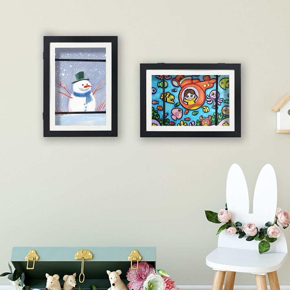 8.27x11.7 in Kid Frames Front Loading Frame Holds 80 Pcs Elastic Strap ...