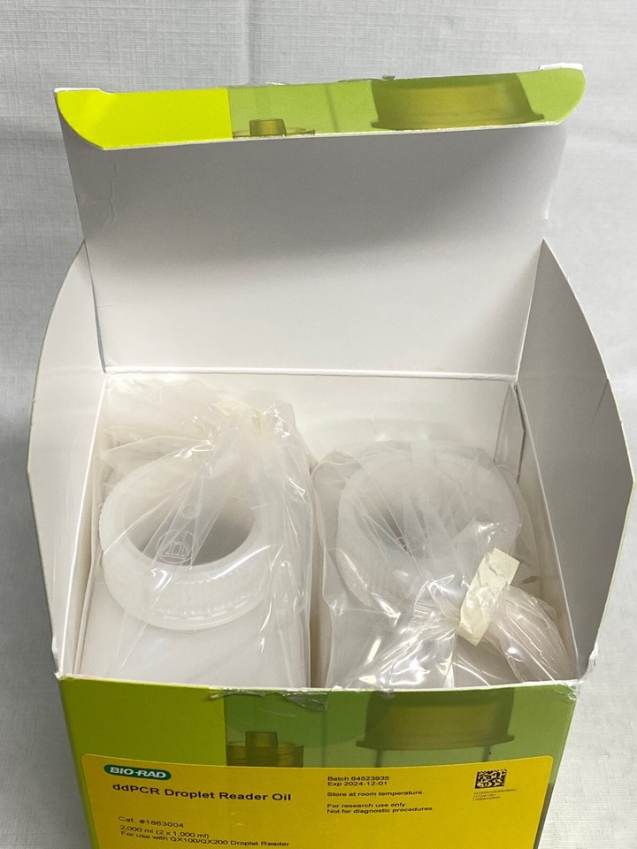 (2/Pk) BIO-RAD 1000mL ddPCR Droplet Reader Oil for QX100 QX200 1863004 ...