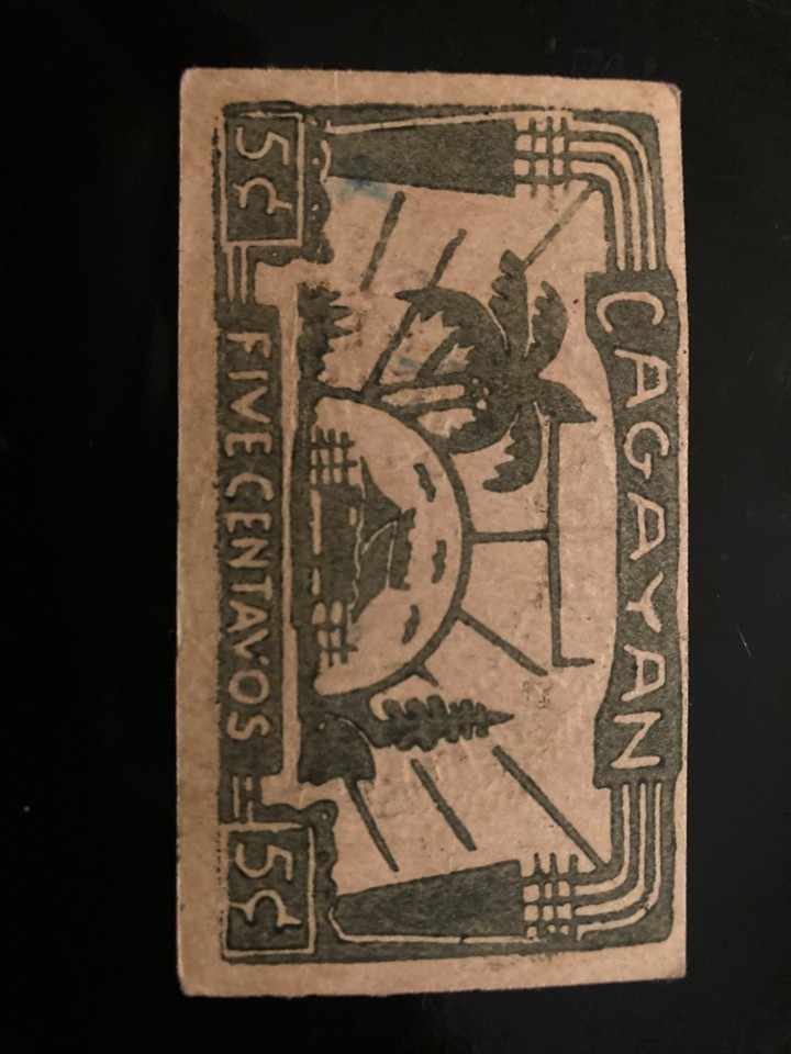 Philippines, 1940s, CAGAYAN, Five Centavos, WWII Era Emergency Note ...