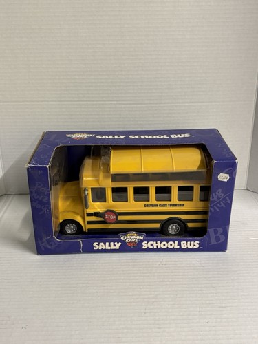 The Chevron Cars Sally School Bus Plastic Yellow Collectible Model Car ...