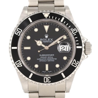 Authentic ROLEX Submariner Date 16610 SS Automatic Serial Info:K Serial #260... | eBay