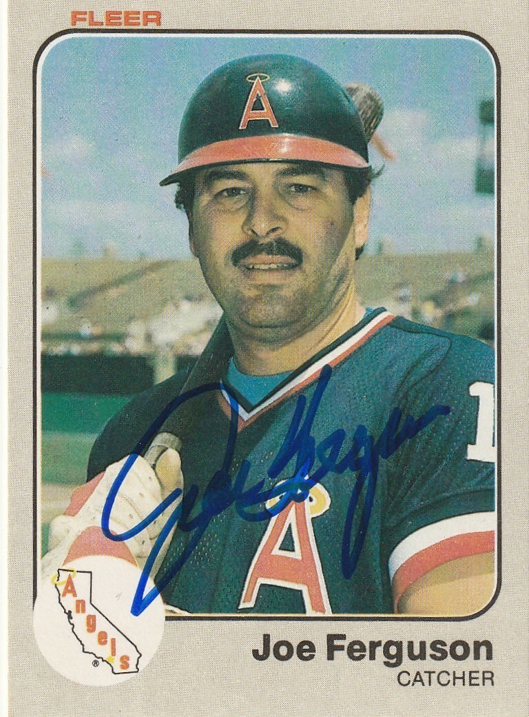 JOE FERGUSON CALIFORNIA ANGELS SIGNED 1983 FLEER CARD #87 | eBay