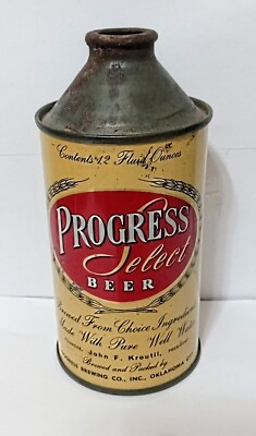 Progress Select Cone Top Beer Can Progress Brewing Oklahoma City OK | eBay