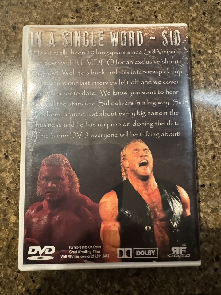 Psycho Sid Vicious Vol 2 Shoot DVD WWE WWF WCW NWO Justice Hogan Flair Horsemen | eBay