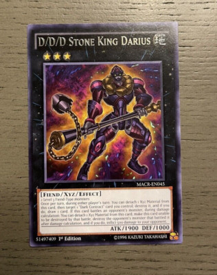 D/D/D Stone King Darius MACR-EN045 Rare NM 1st Edition | eBay