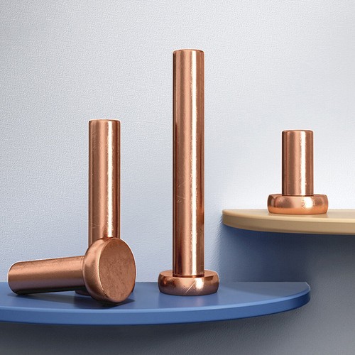 Red Copper Rivets Flat Head Rivet Solid M2 M2.5 M3 M4 M5 M6 M8 ...