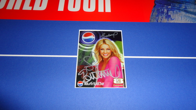 Britney Spears Signed 2001 Pepsi Tour Poster Display JSA Framed 31x41 ...
