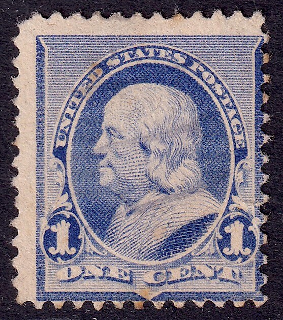 US Scott 219, 1890 Franklin, 1c dull blue, USED *Lightly Cancelled* | eBay