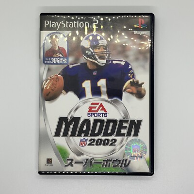 Madden NFL 2002 Super Bowl Sony PlayStation PS2 EA Sports Japanese ...