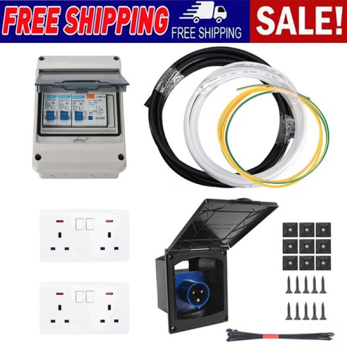 240V Mains Electric Hook Up Installation Campervan Motorhome Conversion ...