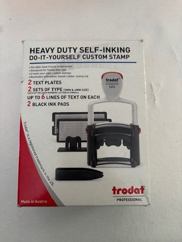 Trodat Professional Heavy-Duty Self Inking Custom Stamp (Model 5253) | eBay