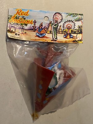 Vintage 1960s Hong Kong "Red Indians" Plastic Teepee & Figure Set | eBay