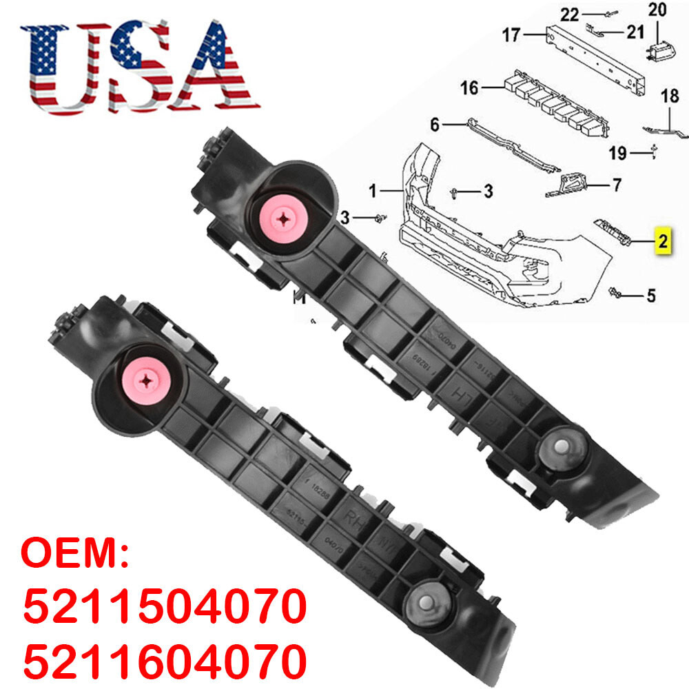 For 2016-2021 Toyota Tacoma Front Bumper Retainer Support Bracket OEM ...