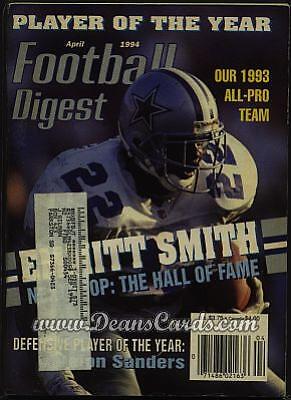 Football Digest April 1994 - Emmitt Smith HOF 6 - EX/MT | eBay