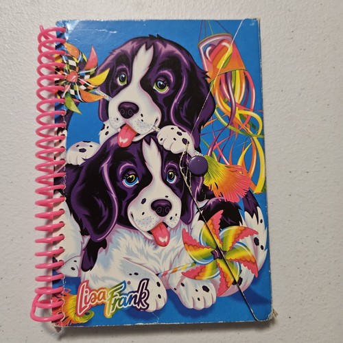 Vintage 90s Lisa Frank Mini Spiral Notebook Rainbow Colorful Purple ...