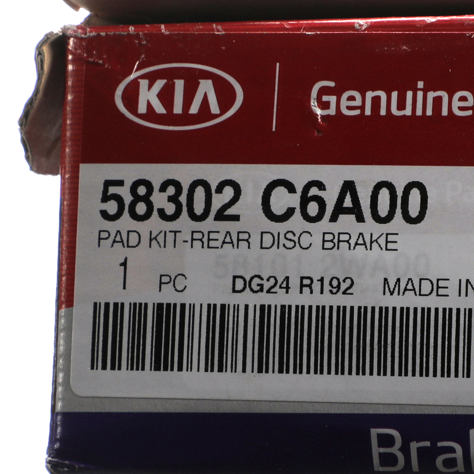 OEM NEW Genuine Rear Disc Brake Pads Assembly 16-20 Kia Sorento 58302 ...