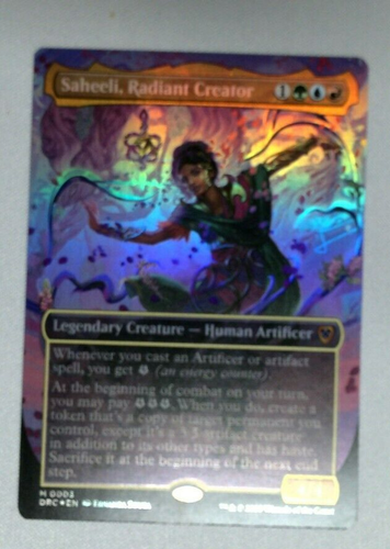 x1 Saheeli, Radiant Creator - Foil - Borderless M MTG Commander ...