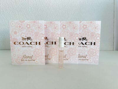 4 Coach Floral Eau de Parfum Fragrance Perfume EDP Spray Sample .06 oz ...