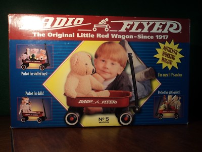 Radio Flyer Little Red Toy Wagon, Brand New in Box, Model 5 NL Wagon ...