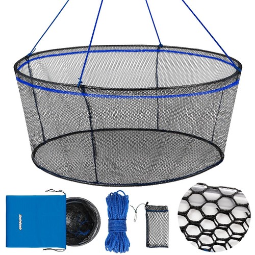 QualyQualy Foldable Fishing Net, Landing Fishing Pier Nets, Drop Net ...