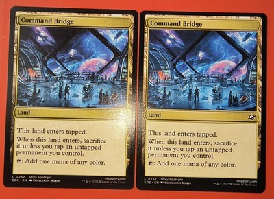 2X PLAY SET, MTG, EDGE OF ETERNITIES. * COMMAND BRIDGE* #0252, REGULAR ...