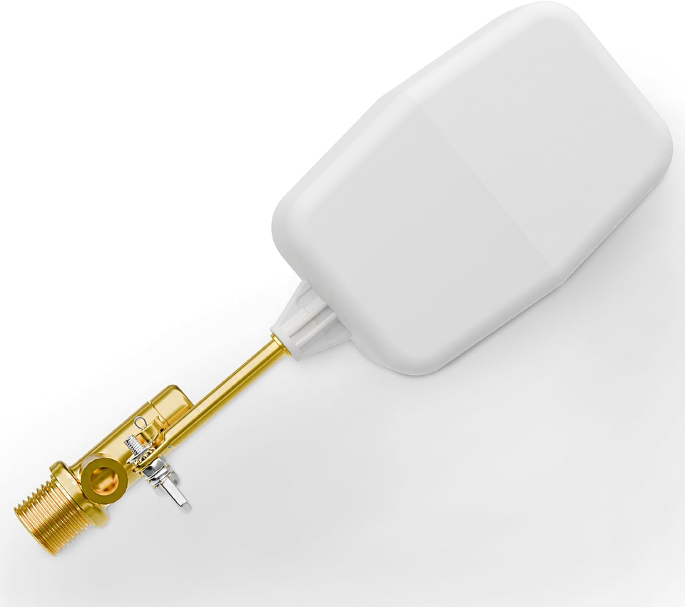 3/8" Water Float Valve Heavy-Duty 125 PSI Level Controller Easy Wingnut ...