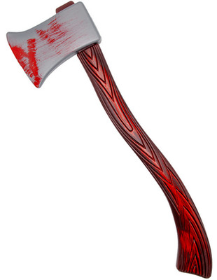 Bloody Axe Adults Halloween Prop Plastic Axe Fancy Dress Accessory Fake ...