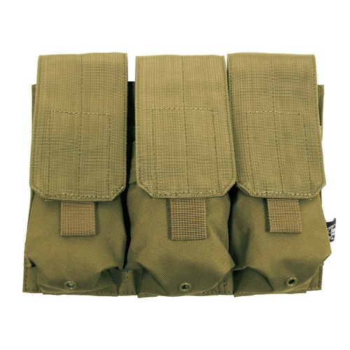Triple Rifle Magazine Mag Pouch MOLLE Modular Military Case Coyote Tan ...