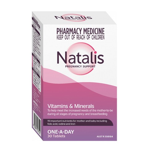 Natalis Pregnancy Support Multivitamin 30 Tablets - Nutritional Elevit ...