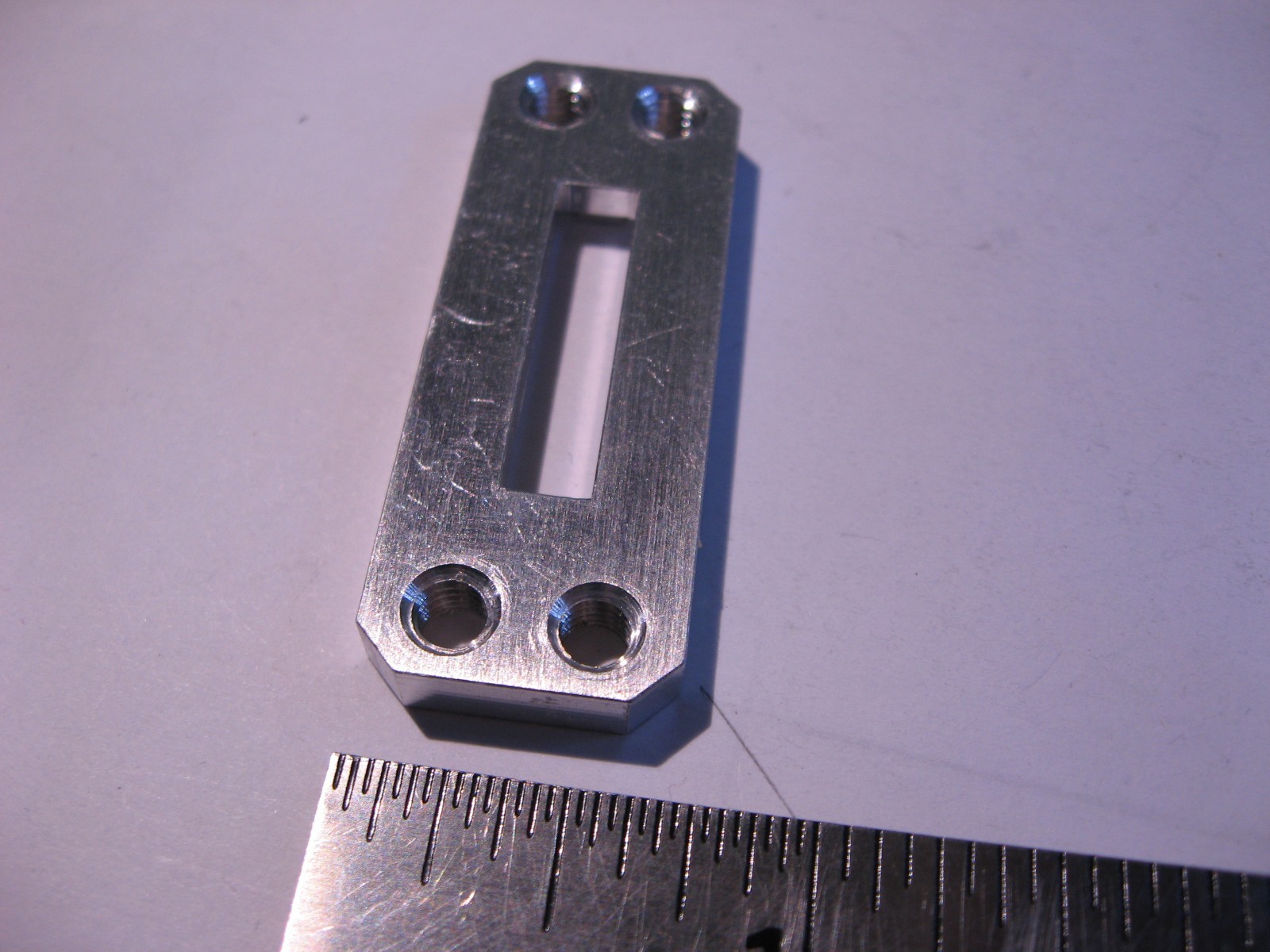 WR90 Half-Height Cover Flat Waveguide Flange 3/16 Aluminum Butt RF ...