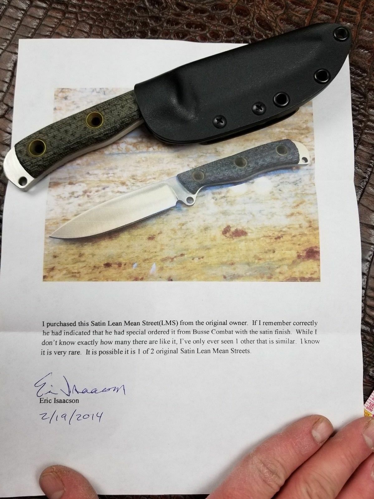 Busse Combat Satin INFI Mean Street | eBay