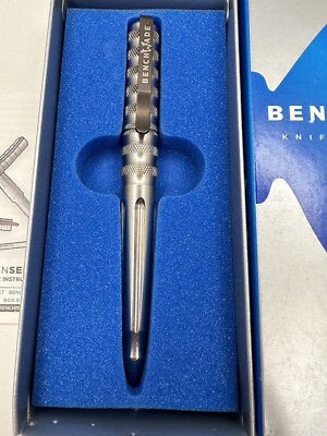 Benchmade Tactical Pen Stainless With Blue Ink 1100-3 | eBay