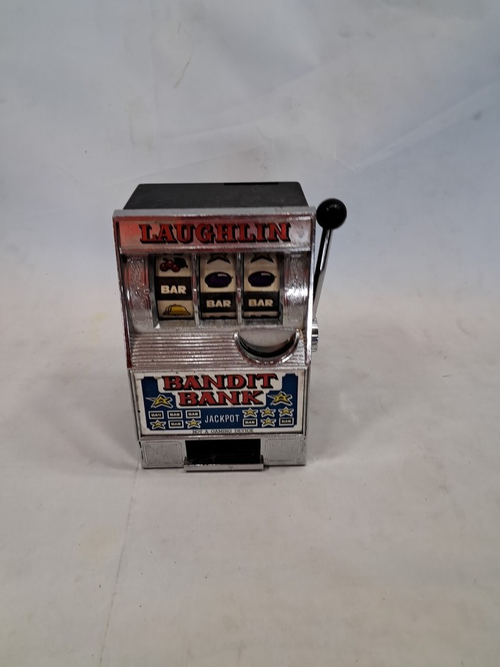VINTAGE LAUGHLIN JACKPOT BANDIT BANK SLOT MACHINE H2 | eBay