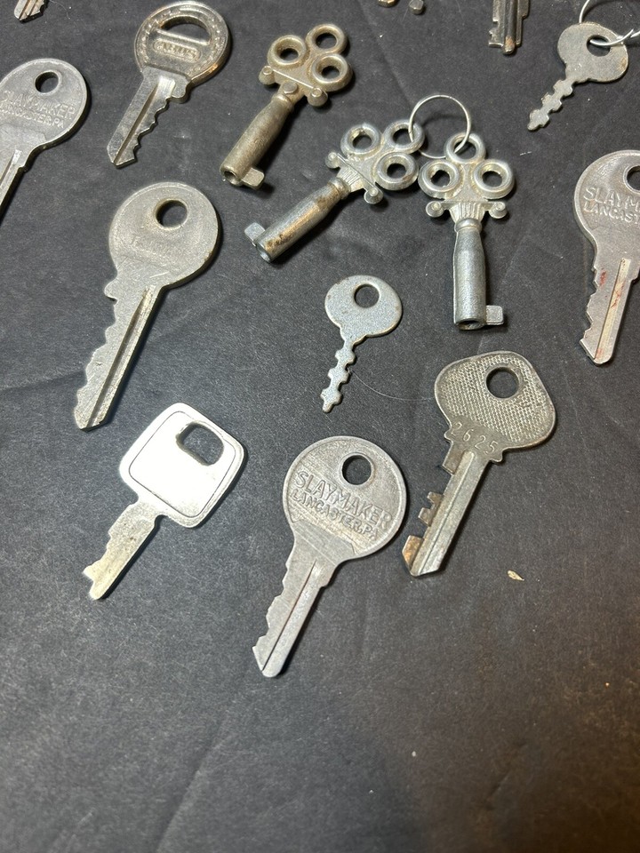 Vintage Key Lot Mixed Slaymaker/ABUS/Skeleton Key | eBay