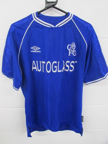 Umbro Chelsea FC 2000-01 Home Kit Football Shirt Jersey Medium Short ...