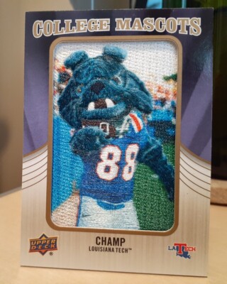 2013 CHAMP UPPPER DECK *COLLEGE MASCOTS PATCH* CM-66 LOUISIANA TECH ...