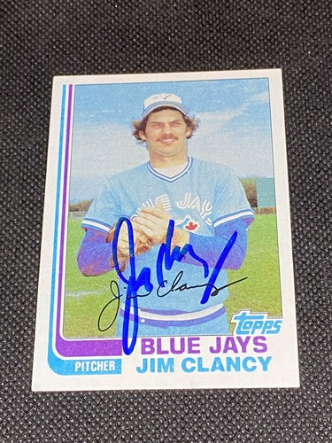 Jim Clancy 1982 Topps #665 Toronto Blue Jays Signed Auto Autographed ...