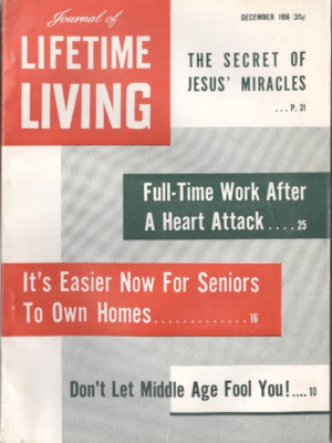 1956 Journal of Lifetime Living Magazine (December) Secret of Jesus ...