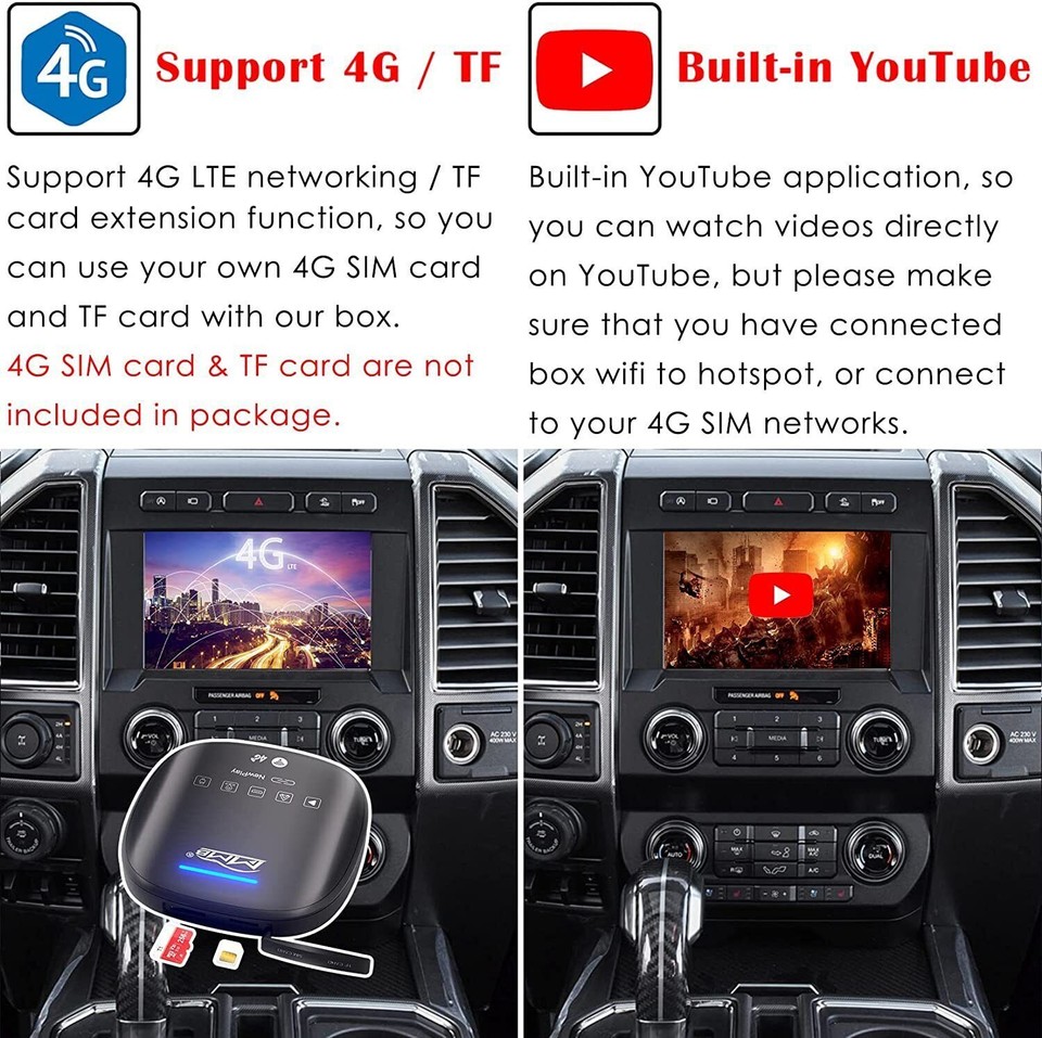 Smart Box Android 10 Wireless CarPlay Ai Box With Multimedia Video Box ...