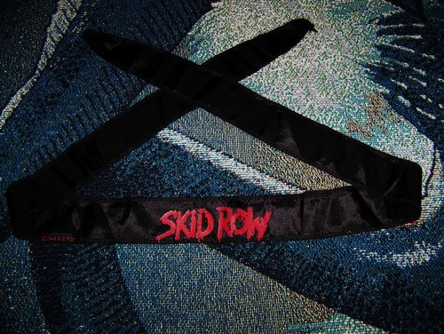 NEW Vintage 1989 SKID ROW Headband Bandana Tapestry Flag Banner ...