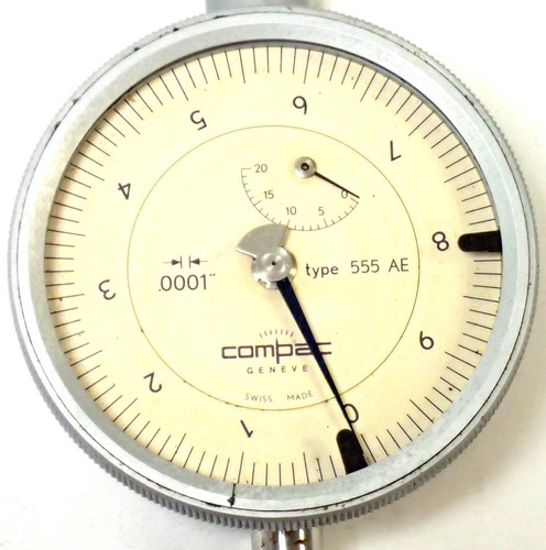 COMPAC GENEVE PRECISION DIAL INDICATOR TYPE 555AE .0001" SWISS MADE | eBay