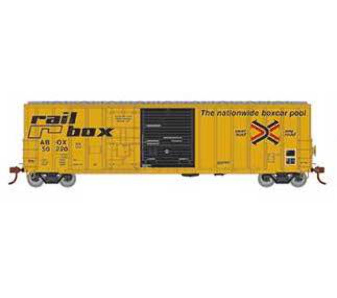 Athearn 26728 HO Scale 50' FMC Combo Door Boxcar "Early" Railbox ABOX ...
